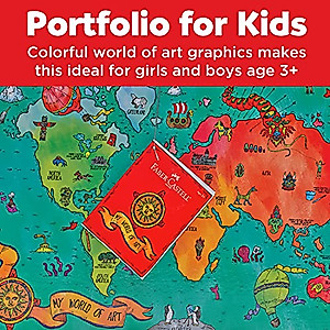 Faber-Castell My World of Art Portfolio for Kids - 8 Expandable Folder Pockets for Kid's Artwork and Keepsakes