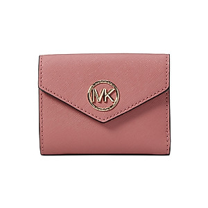 Michael Kors Greenwich Medium Envelope Trifold Rose One Size