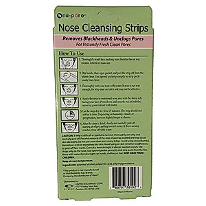 24 Nu Pore cleansing nose strips cleans unclogs pores