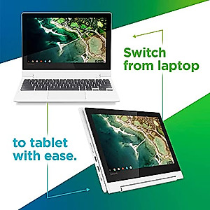 Flagship Lenovo Chromebook Flex 3 2 in 1 Touchscreen Laptop Computer, 11.6-Inch HD (1366 x 768) IPS Display, MediaTek MT8173C Processor, 4GB LPDDR3, 64 GB eMMC, Chrome OS, Blizzard White