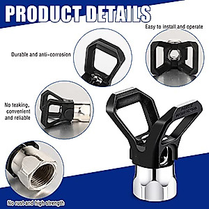 2 Sets 3600PSI Airless Paint Spray Gun High Pressure Airless Paint Sprayer Gun with 517 Tip Swivel Joint for Pump Sprayer Parts Accessories