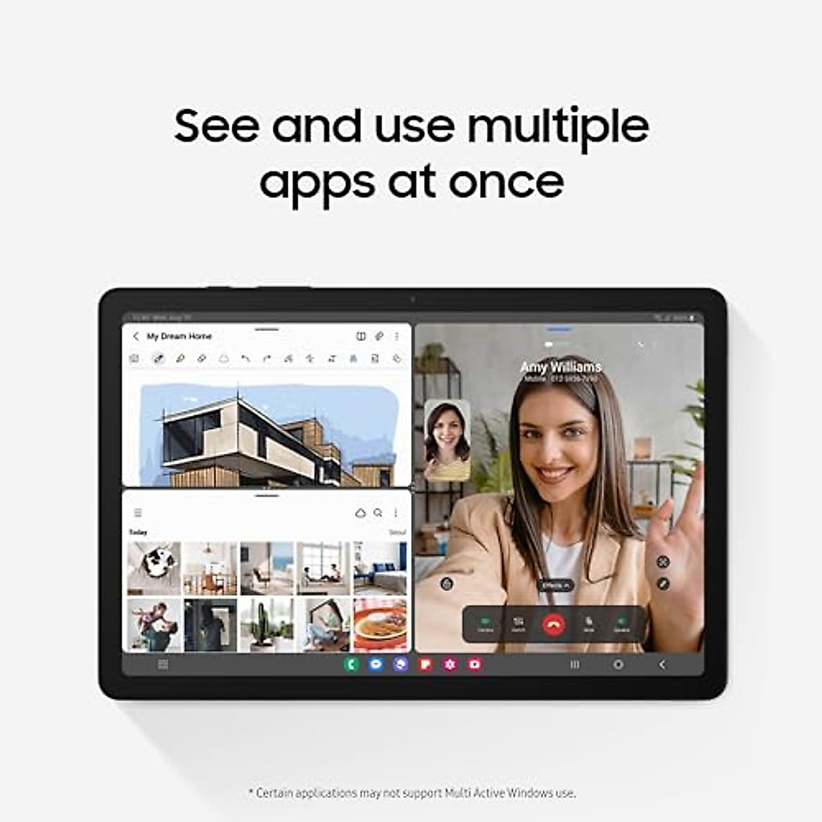 Samsung Galaxy Tab A9+ Tablet 11” 64GB Android Tablet, Big Screen, Quad Speakers, Upgraded Chipset, Multi Window Display, Slim, Light, Durable Design, US Version, 2024, Graphite