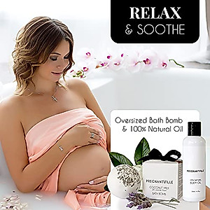 Pregnantville - Pregnancy Gifts, Pregnancy Must Haves, New Mom Essentials for Relaxing, First Time Mom Gift Idea, Pregnant Mom Gifts - Black Romper