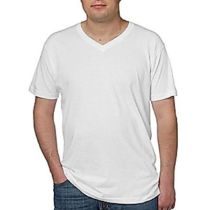 Kirkland Signature Men's 100% Pima Cotton 4-Pack V-Neck, White, Size Xx-Large