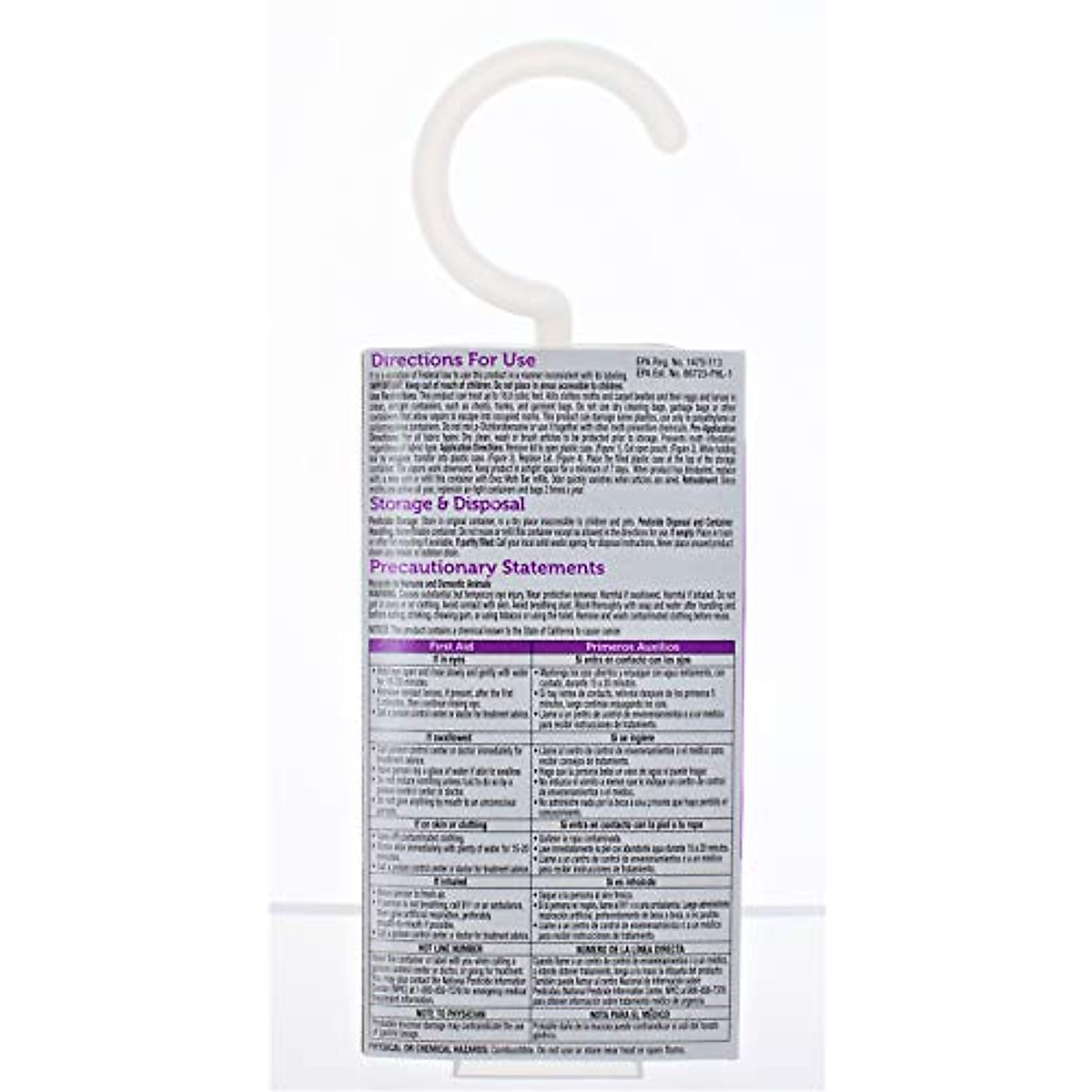 6OZ Moth Bar/Hanger - pack of 3