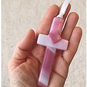 Handmade Glass Cross for Mother with Poem- Unique Gift for Mom on Christmas, Mother's Day, Birthday