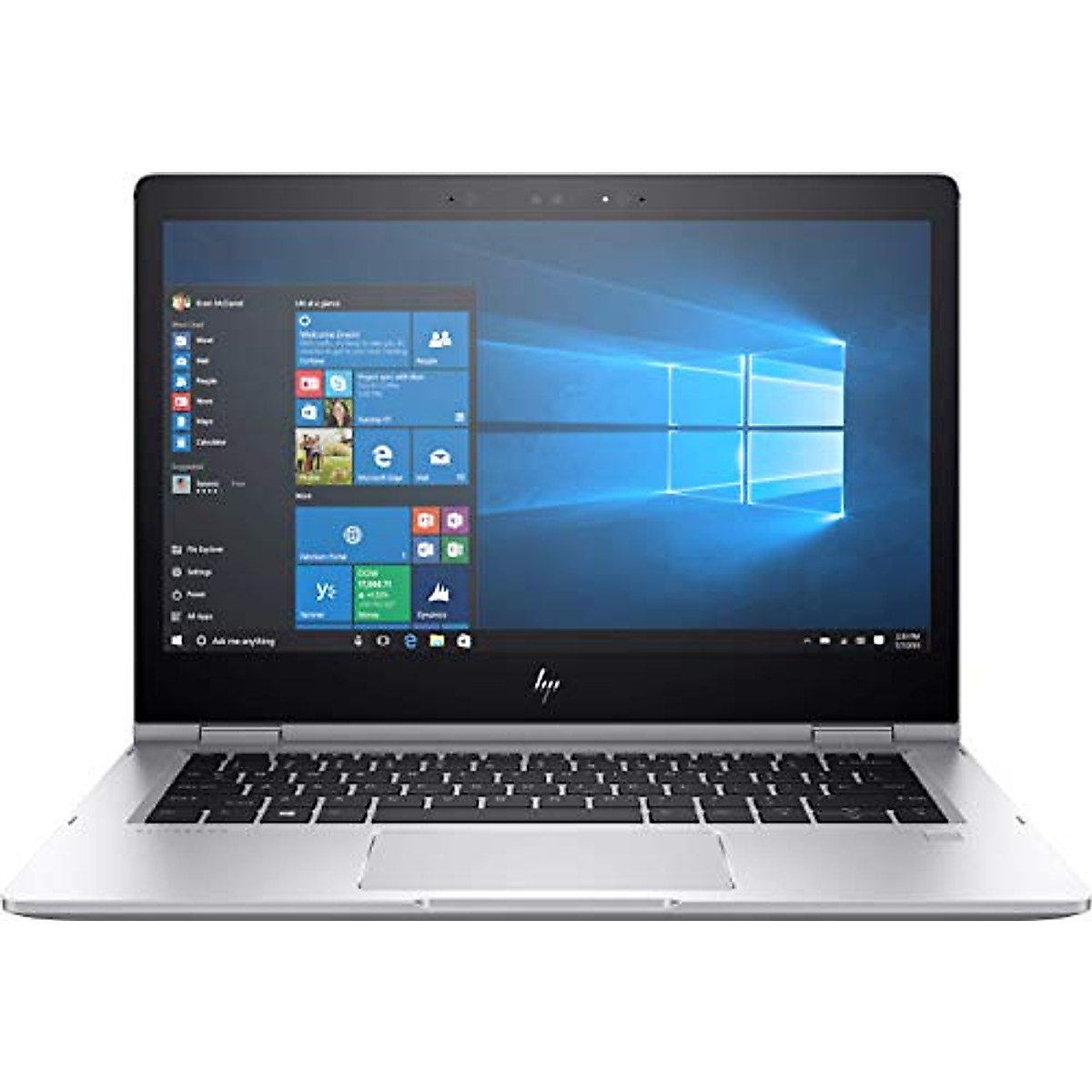 HP Elitebook X360 1030 G2, Windows 10, i7-7600U, 2.8 GHz, Intel HD Graphics 620, 512 GB, Silver (Renewed)