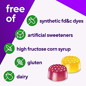 Vitafusion MultiVites Gummy Multivitamins for Adults with 12 Vitamins and Minerals, Berry, Peach and Orange Flavored, America’s Number 1 Gummy Vitamin Brand, 75 Day Supply, 150 Count