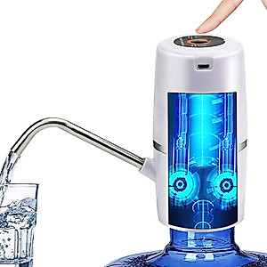 Myvision 5 Gallon Water Bottle Pump Water Bottle Dispenser USB Charging Electric Water Jug Dispenser for Universal 2-5 Gallon Bottle