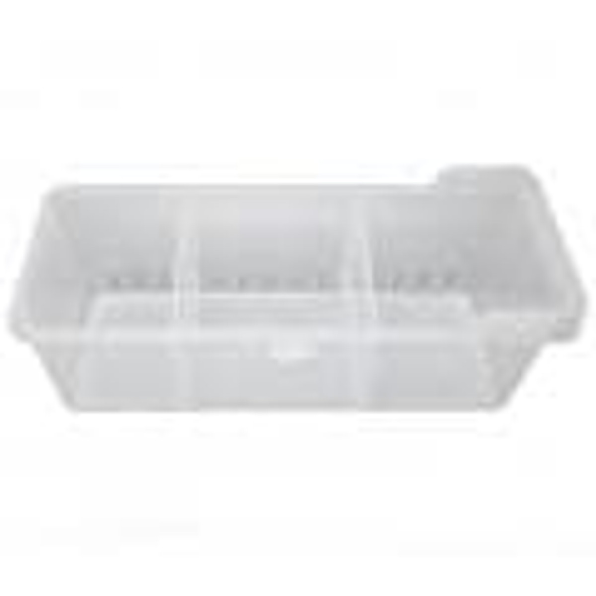 Refrigerator izer Bin Clear Storage Bin with 2 Divided Compartments for Kitchen Cabinet OfficeS: 40x16x14.1cm /.7x6.3x5.6in0 Refrigerator Storage Rack Food Storage izer Bin Clear izing B