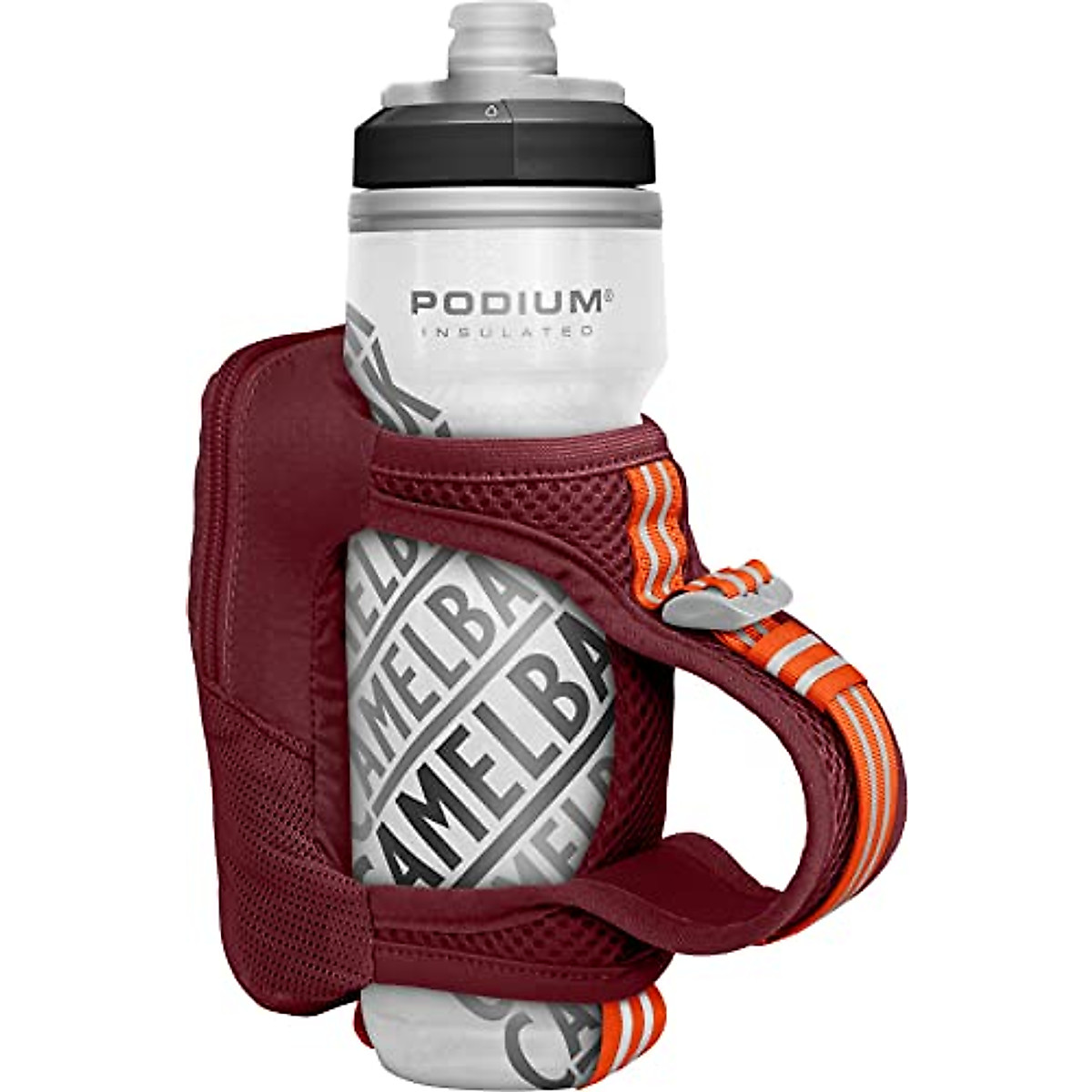 CamelBak Quick Grip Chill Handheld, 21oz., Burgundy/Hot Coral