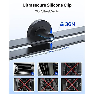 YOSH Magnetic Car Phone Mount Universal Phone Holder for Car Air Vent Cell Phone Car Cradle Compatible with iPhone 11 Pro Max XS XR X 8 7 6 Samsung S21 S20 S10 A71 Edge Note Pixel GPS etc