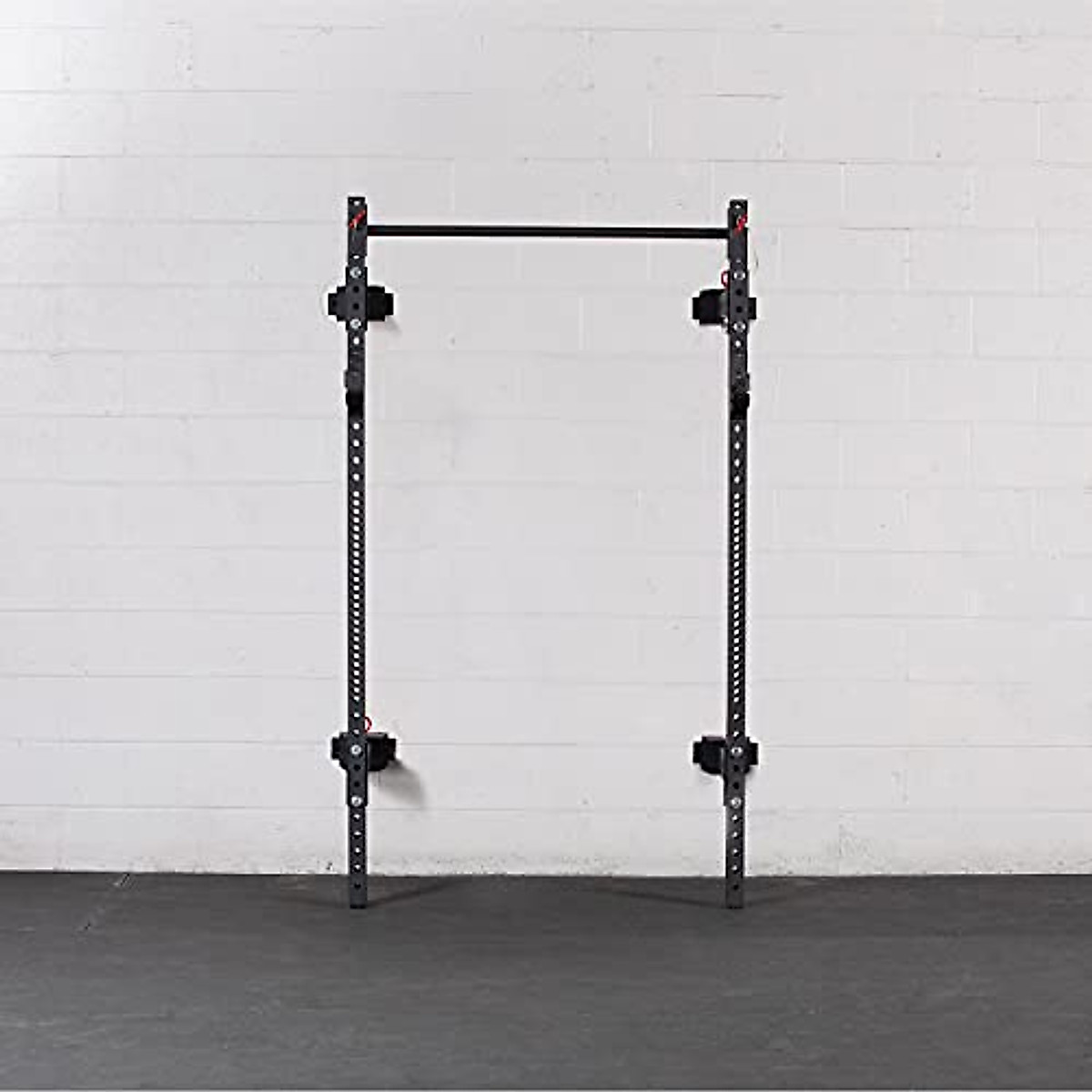 Titan Fitness T-3 Series 82-inch Wall Mounted Folding Power Rack, Space Savings Rack, Folds up to 5â€ from the Wall