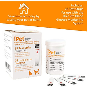 iPet PRO Blood Glucose Test Strips (Blood Glucose 25 ct. Test Strips)