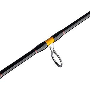 Ugly Stik unisex adult New Model spinning fishing rod, Black/Red/Yellow, 8 - Medium Heavy 20-40lb 2pc US