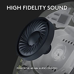 Logitech G435 LIGHTSPEED Wireless Bluetooth Gaming Headset - Lightweight, built-in mics, 18h battery, compatible with Dolby Atmos, PC, PS4, PS5, Nintendo Switch, Mobile - Black