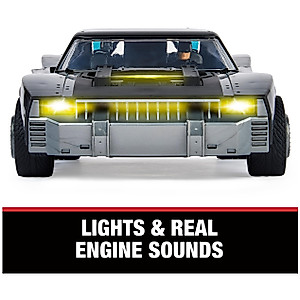 DC Comics, Batman Batmobile with 4” Batman Figure, Lights and Sounds, The Batman Movie Collectible, Kids Toys for Boys and Girls Ages 4 and up