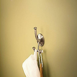 Delta Portman Triple Robe Hook in Satin Nickel