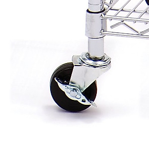 Seville Classics UltraDurable Heavy Duty NSF Solid Steel Wire Rack Storage Unit Organizer for Garage, Warehouse, Office, Restaurant, Classroom, Kitchen, 5-Tier Shelving, 48" W x 18" D