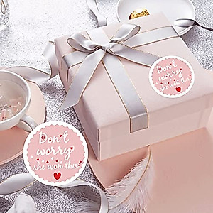 Don’t Worry She Won This Stickers Small Shop Stickers 1.5 Inch Thank You Customer Appreciation Circle Sticker Labels 500 Pcs Thank You Stickers for Small Businesses Packaging Sticker,Handmade Stickers