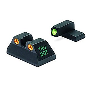Meprolight Mepro Tru-Dot tritium Night Sights Compatible with H&K USP Compact Size Tactical Expert Orange Rear dots Glow on Sight self Illuminated Fixed Metal Sights