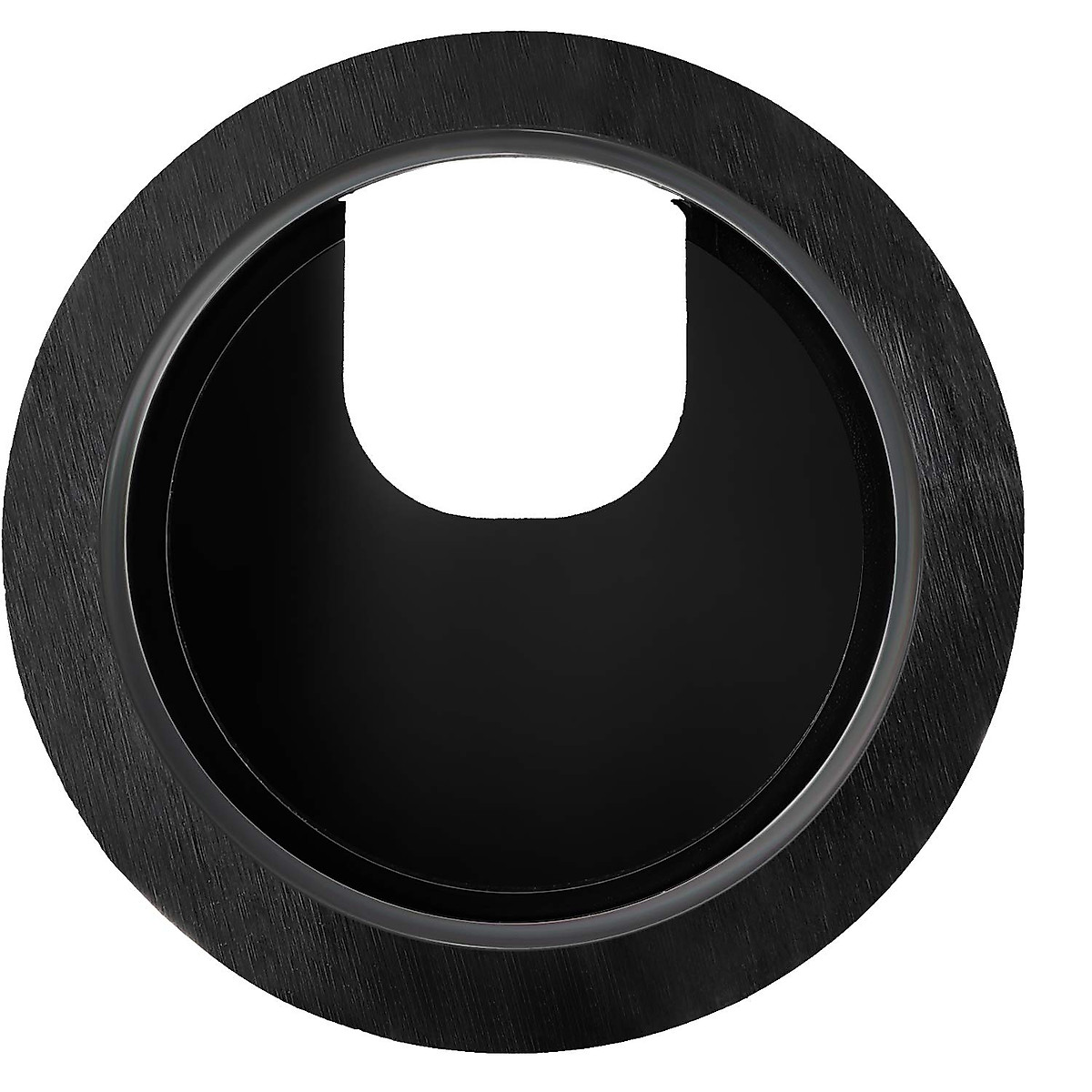 SATINIOR 10 Packs Black Desk Cable Wire Grommet Cord, PC Computer Desk Plastic Grommet Cord, Tidy Cable Hole Cover Organizers (Black,2 Inch)