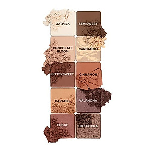 Pacifica Beauty, Cocoa Nudes Mineral Eyeshadow Palette, 10 Wearable Neutral Shades, Matte, Shimmer, Metallic, Eye Makeup, Longwearing and Blendable, Infused with Cocoa Butter, Vegan, Cruelty Free