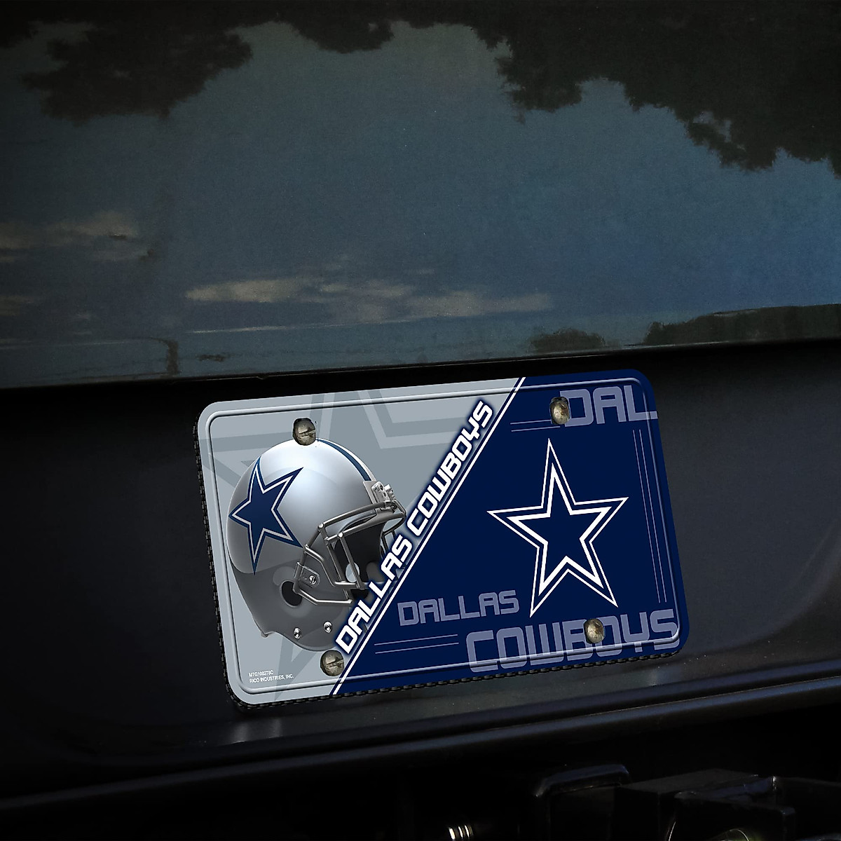 Rico Industries NFL Dallas Cowboys Unisex Dallas Cowboys License Plate Metaldallas Cowboys License Plate Metal, Team Color, One Size (6734513429)