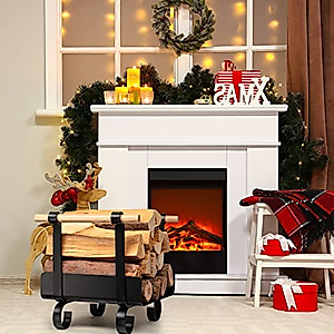 Lifeety Small Firewood Rack 17 Inches Heavy Duty Fire Wood Holder