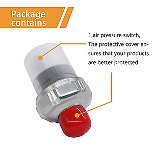 mankk Air Pressure Switch 120-150 PSI Thread 1/4"NPT 24V 12V DC Air Compressor Pressure Switch for Air Horn Train 120-150-1/4"NPT-W
