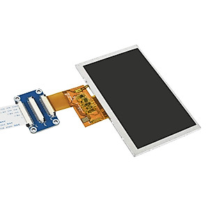 waveshare 5 inch LCD IPS Display 800x480 Resolution Screen for Raspberry Pi 3 B+/3 B/3 A+/2 B/Zero/Zero W/Zero WH, DPI Interface, no Touch, Supports Raspbian, Ubuntu, OSMC