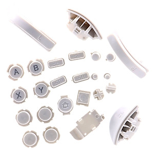 Deal4GO Original Button Set wA B X Y D-Pad Home Capture L R ZR ZL Triggers Replacement for Nintendo Switch Lite (White) SWLB-W