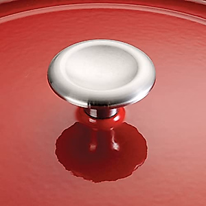 Tramontina Covered Skillet Enameled Cast Iron 12-Inch, Gradated Red, 80131/058DS