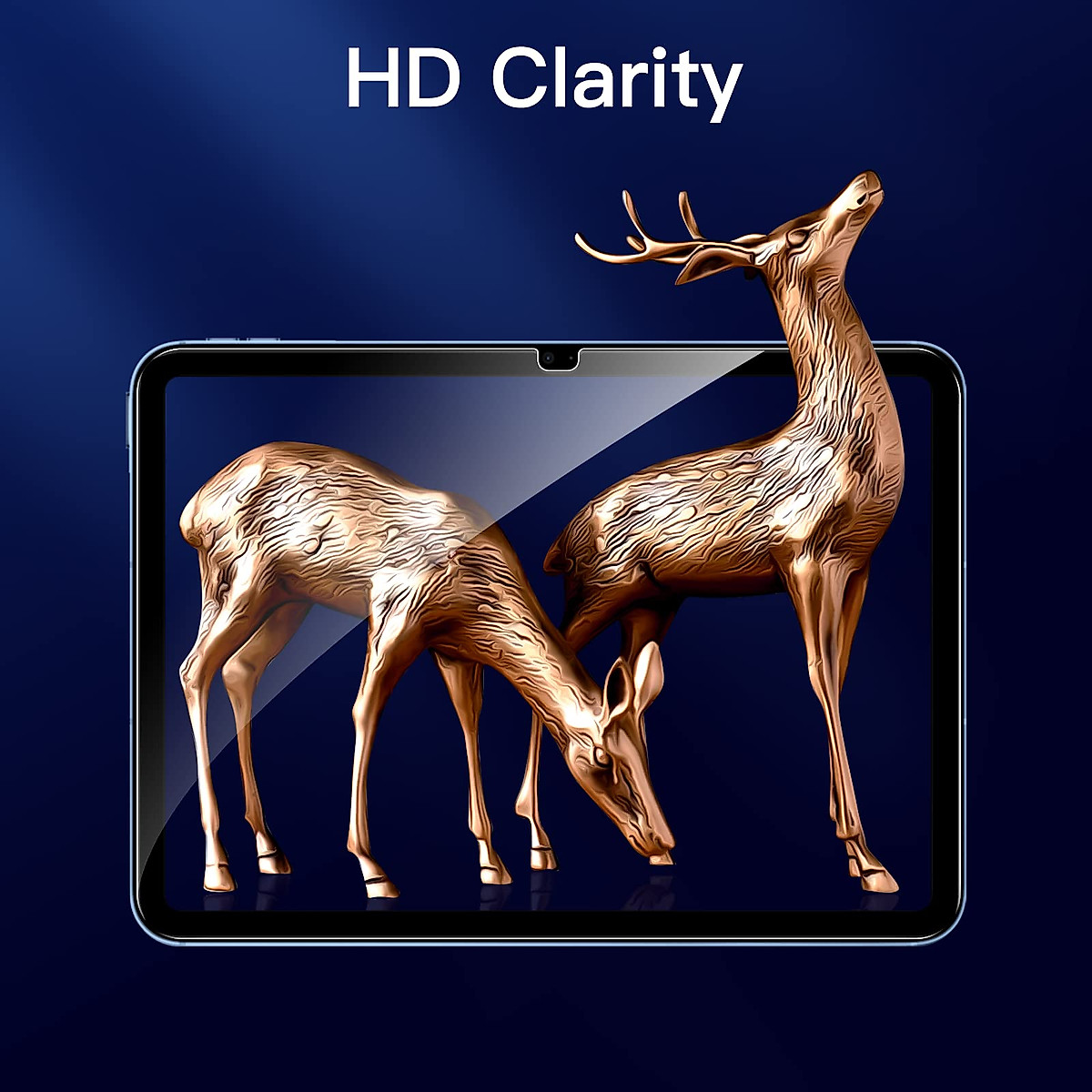 JETech Screen Protector for iPad 10 (10.9-Inch, 2022 Model, 10th Generation), 9H Tempered Glass Film, HD Clear, 2-Pack