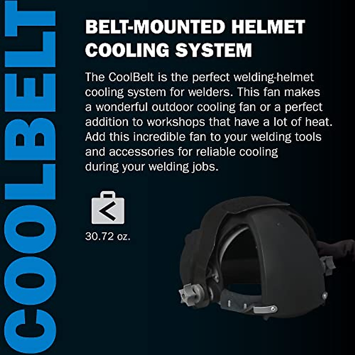 Miller 245230 CoolBelt Welding-Helmet Cooling System, Black