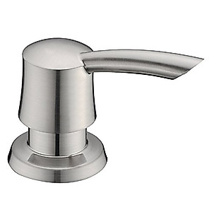 GICASA Soap Dispenser, Kitchen Sink Soap Dispenser, High-Capacity 320ML ABS Bottle Soap Dispenser Brushed Nickel Finish