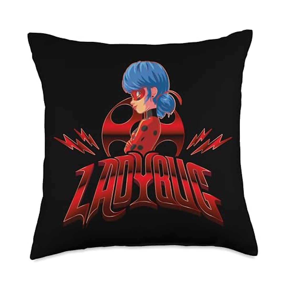 Miraculous Ladybug Glam Rock LB Throw Pillow