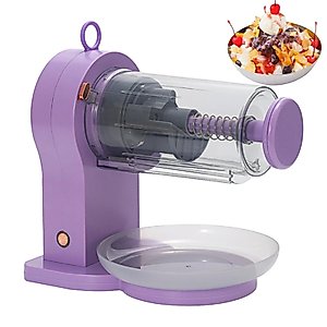 Electric Shaved Ice Machines, Crush Ice Maker, Shaved Ice Maker, Snow Cone Machine For Party, Smoothie Machine For Home And Commercial Use With 2 Ice Cube Trays Easy To DIY Snow Cone Syrup At Home