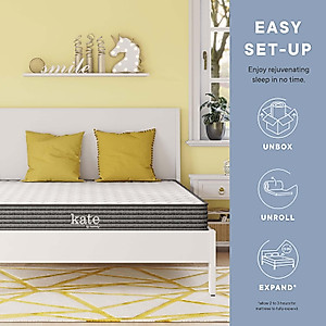 Modway Kate 6” Full Innerspring Mattress - Firm 6 Inch Full Innerspring Mattress- 10-Year Warranty
