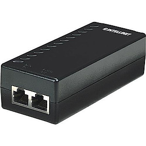 524179 Intellinet 1-Port PoE Injector - Supports all IEEE 802.3af-compliant PoE devices