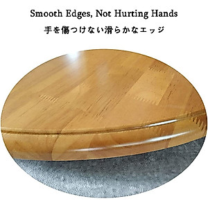 WEBUP Solid Wood Turntable 30in 34in 38in Lazy Susan Kitchen Turntable Large Rotating Tray For Dining Table, Round Table Top Serving Plate - Wooden (Size : 38inch/100cm)