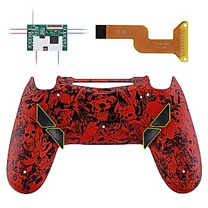 eXtremeRate Demons and Monsters Dawn Programable Remap Kit for PS4 Controller with Upgrade Board & Redesigned Back Shell & 4 Back Buttons - Compatible with JDM-040/050/055 - Controller NOT Included