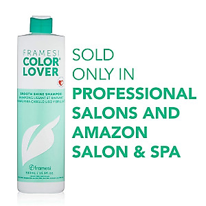 FRAMESI Smooth Shine Sulfate Free Shampoo for Color Treated Hair, 16.9 Fl Oz