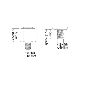 M.2 Screw,HFEIX SSD Mounting Kit with Screwdriver for ASUS Motherboard or ASRock Board NVMe PCIe Driver (6 pcs)