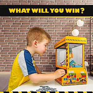 Bundaloo Claw Machine Arcade Game with Sound, Cool Fun Mini Candy Grabber Prize Dispenser Vending Toy for Kids, Boys & Girls (Big Rig Claw)