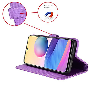Elubugod Case for Huawei Nova Y90 Leather Case Cover,PU Leather flip Cover Case for Huawei Nova Y90 / Enjoy 50 Pro CTR-AL00 Case Cover Purple