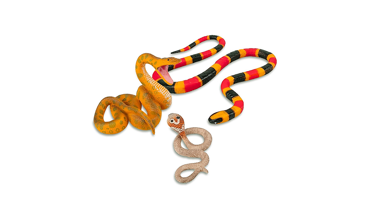 Realistic Snake Figures: Toymany 8PC Set for Pranks & Play