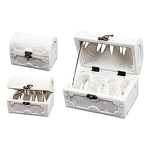 Forged Dice Co. Mimic Chest Dice Storage Box - Holds up to 5 Sets of Polyhedral Dice or 35 Dice - Compatible with Dungeons & Dragons