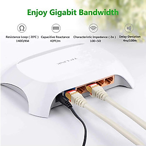 Cat7 Ethernet Cable - 25 ft - RJ45 Connector - Double Shielded STP - 10 Gigabit 600MHz - Cat 7 Premium High Speed Network Wire Patch Cable (7.5m) LAN Cord - 25 Feet