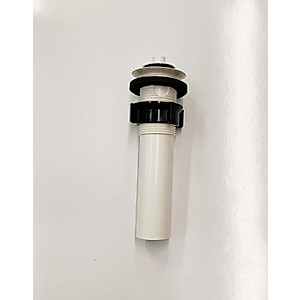 RV Bathroom Sink Pop-Up Drain Without Overflow for Recreational Vehicles, 5th Wheels, Campers, and Trailers - Features Easy Installation (White)